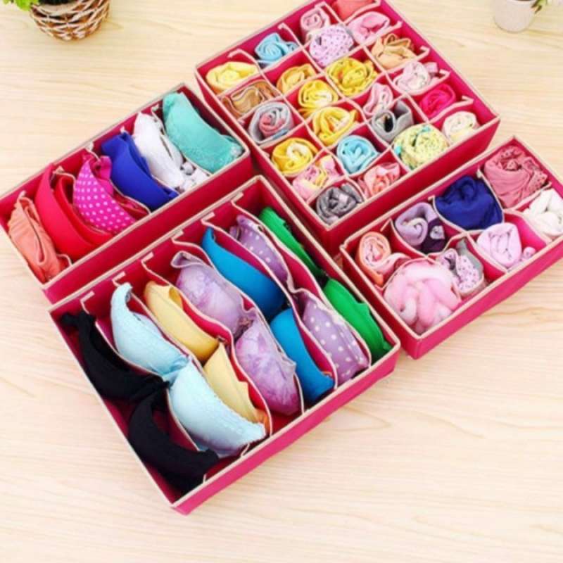 Promo Kotak Box Penyimpanan Celana Dalam Cd Bra Kaos Kaki Storage Portable Diskon 5% Di Seller ...