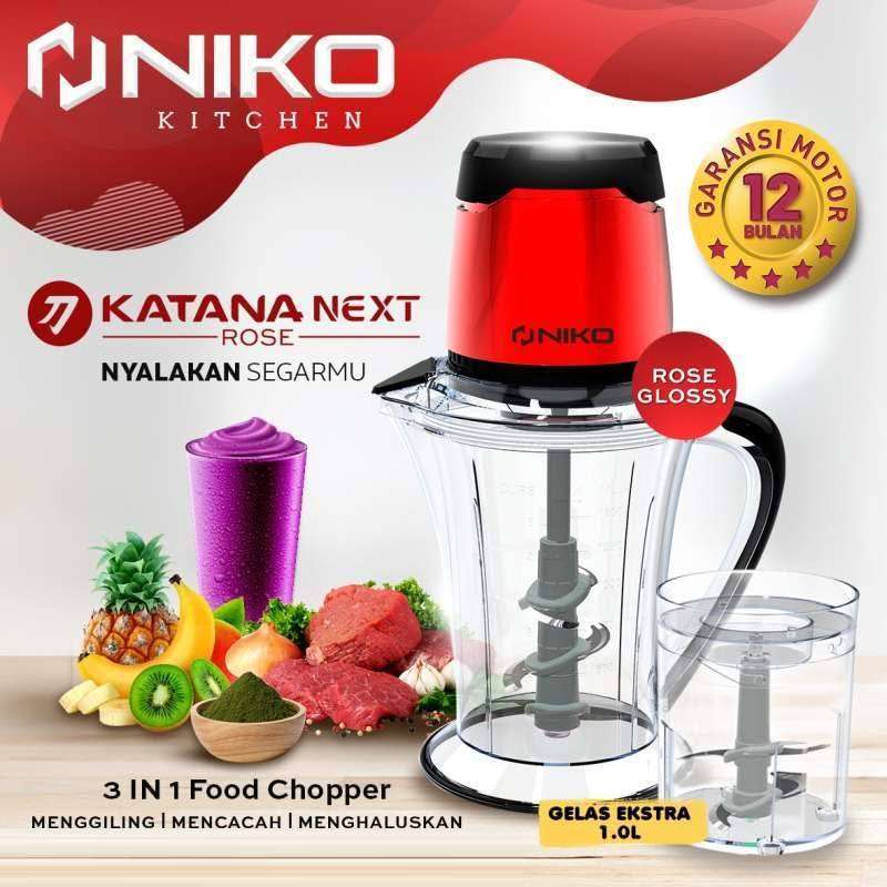 Jual Niko Chopper Katana NEXT ROSE 3In1 Food Chopper 350 Watt di Seller ...