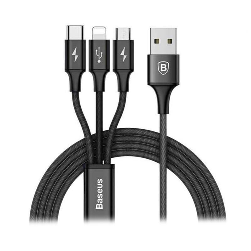 Jual Baseus Kabel Data 3in1 Lightning Type C Micro Usb Rapid Series
