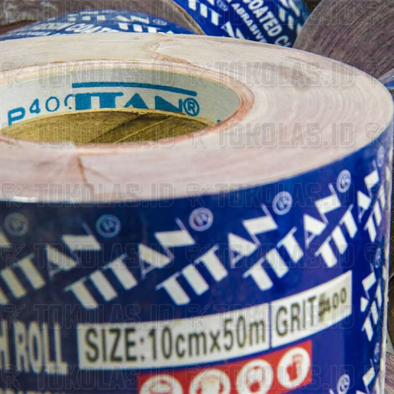 Jual Amplas Meteran Ron Roll Kain Titan Grit 60 100 120 180 240 400 600 ...