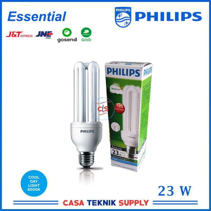 Promo Lampu Philips Essential 23W 23 W 23 Watt 23Watt Putih Diskon 20% ...