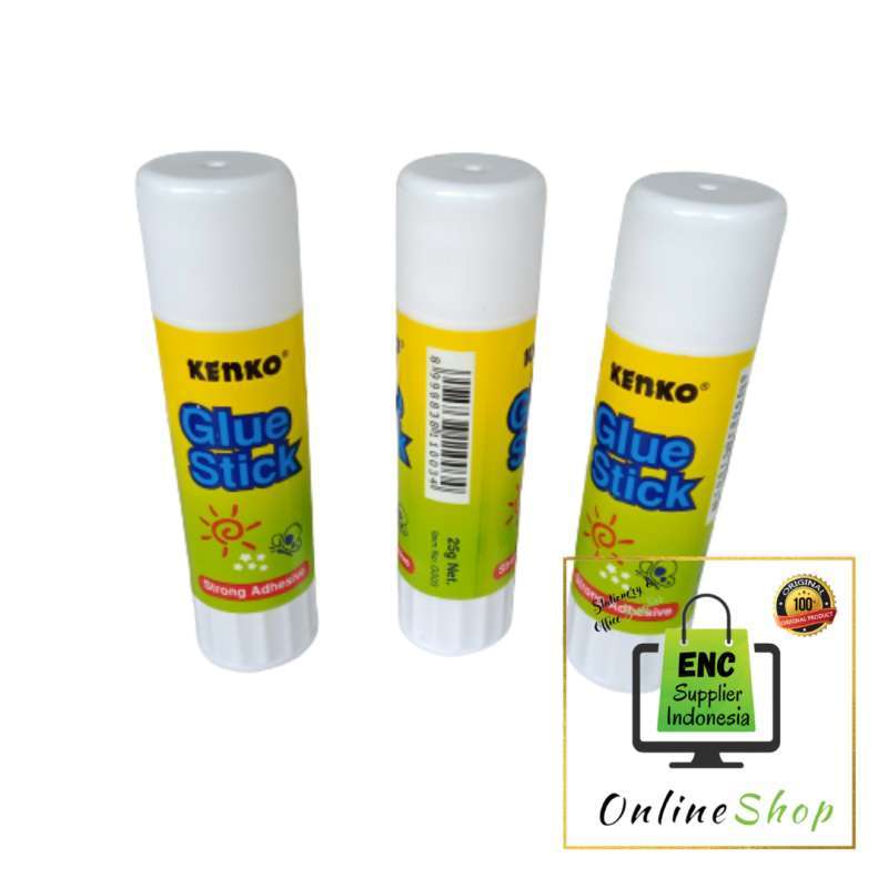Jual kenko 1 buah lem Glue Stick 25 Gr lem putar kenko per pcs - enc ...
