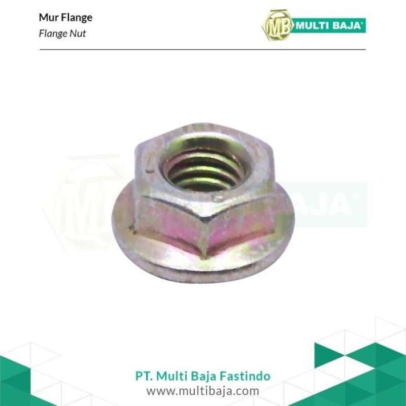 Jual Besi Flange Nut M3 ( Besi Kuning ) di Seller Multi Baja Fasteners ...