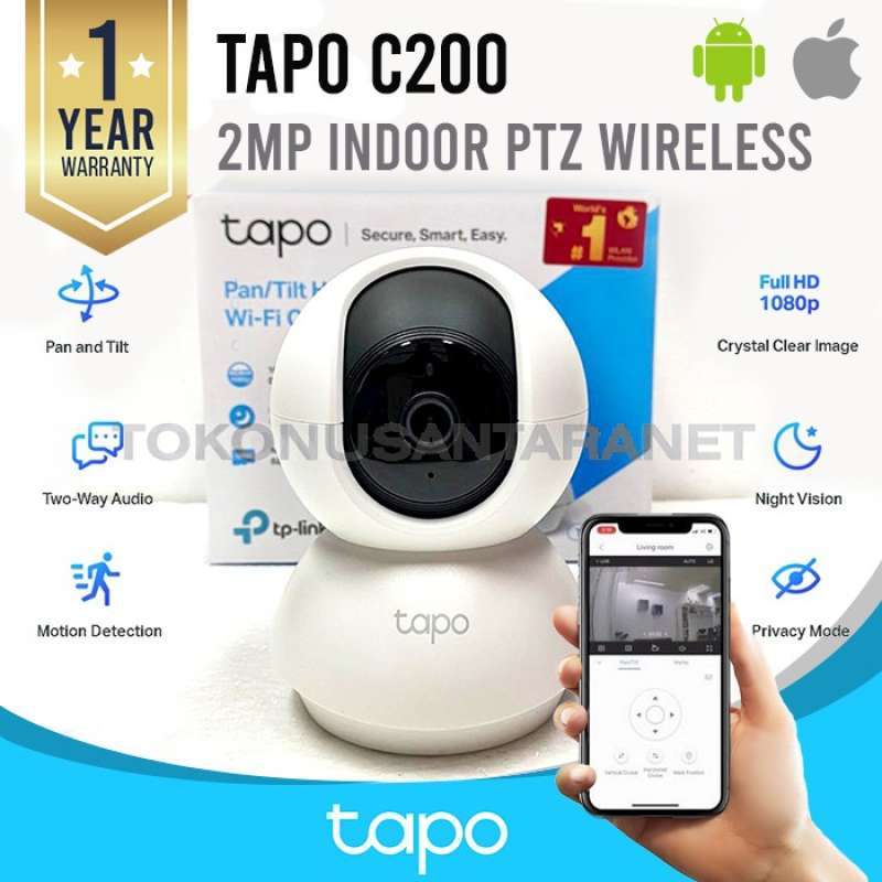 Jual TP-LINK Tapo C200 1080P IP Wireless CCTV di Seller ZATI SHOP ...