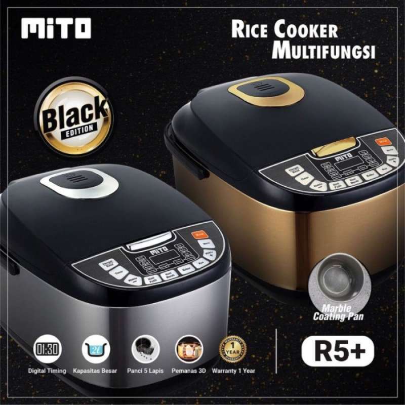 Jual Mito R5 Plus Digital Rice Cooker MITO R5 8 in 1 R5+ MITO 2 Liter ...
