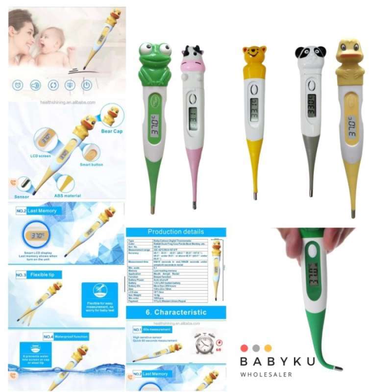 Promo Termometer digital karakter / Thermometer suhu badan digital ...