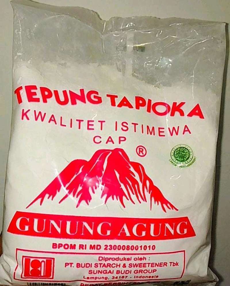 Jual Sagu Gunung Kemasan 500 Gr/tepung Tapioka/sagu Cap Gunung Agung ...