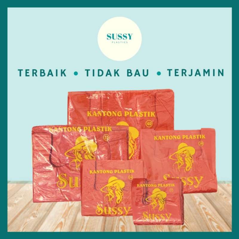 Jual Kantong Plastik Kresek Tebal HD Sussy Merah 350 gram di Seller ...