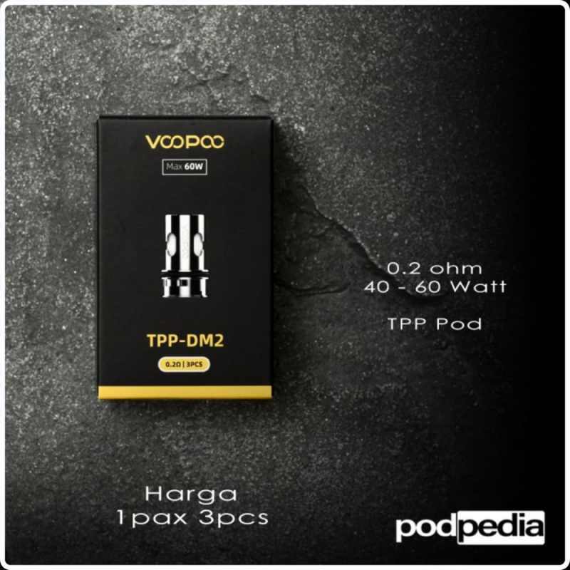 Jual Voopoo Tpp-Dm2 0.2 Ohm Coil Authentic | Vinci Drag Argus Tpp Pod Tank Kode 117 di Seller ...