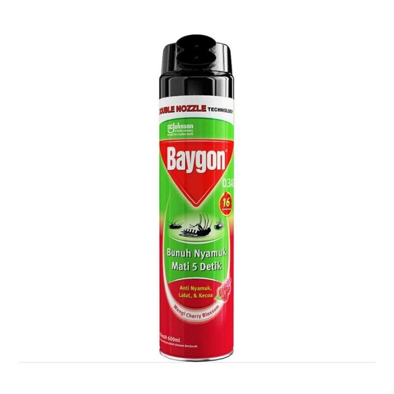 Jual Baygon Cherry Blossom Cairan Pembasmi Nyamuk Dan Serangga [600 Ml ...