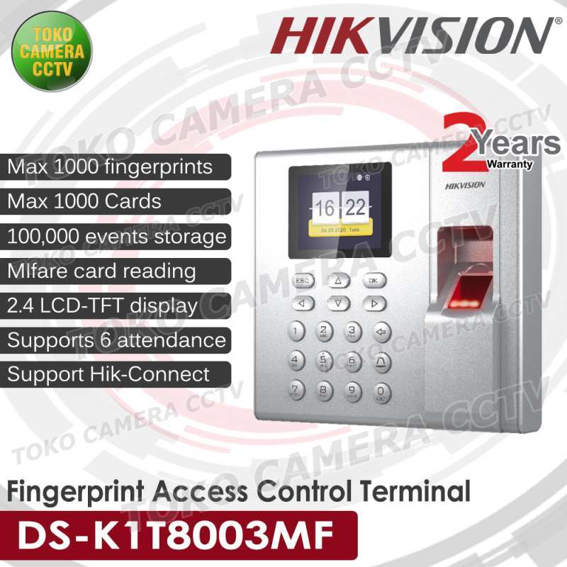 Jual Hikvision Ds-k1t8003mf Mesin Absen Fingerprint Access Control Di ...