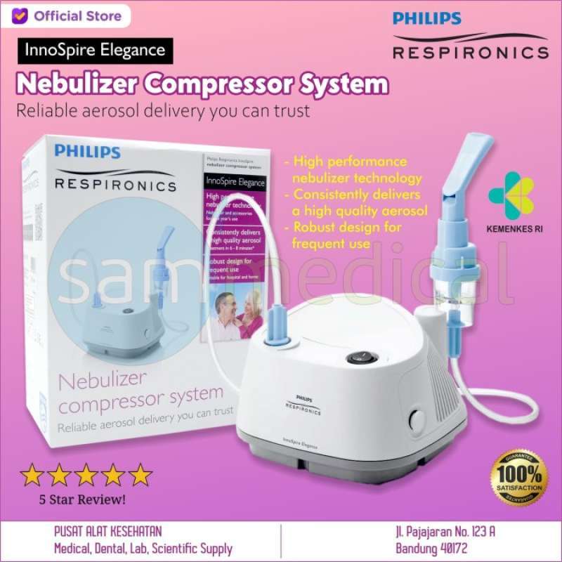 Jual Philips InnoSpire Elegance Nebulizer Compressor - Alat Terapi Uap ...