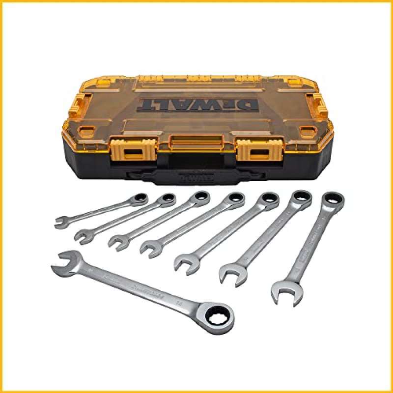 Jual DEWALT Ratcheting Wrench Set, Metric, 8-Piece (DWMT74734) di ...