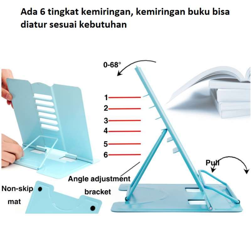 Promo Uniqio Pegangan Buku Majalah Berdiri Dengan Pengganjal Halaman ...