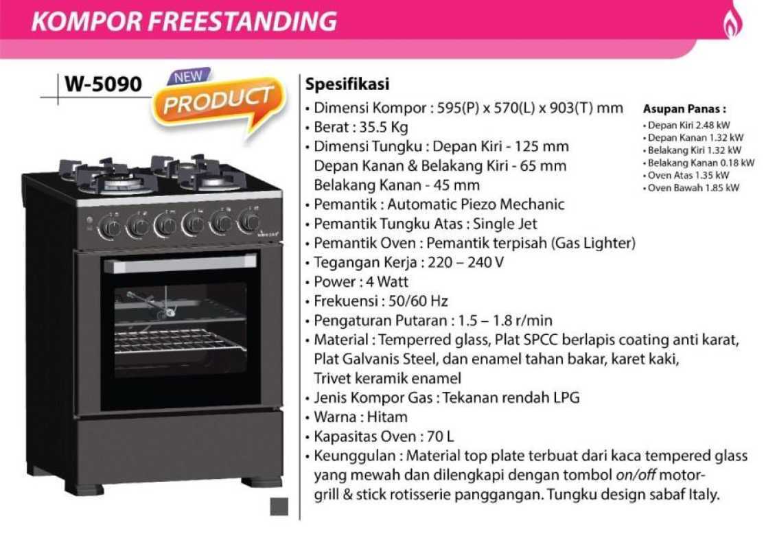 Jual Kompor Gas Standing Win Gas 5090 Original, Murah & Diskon Juni ...