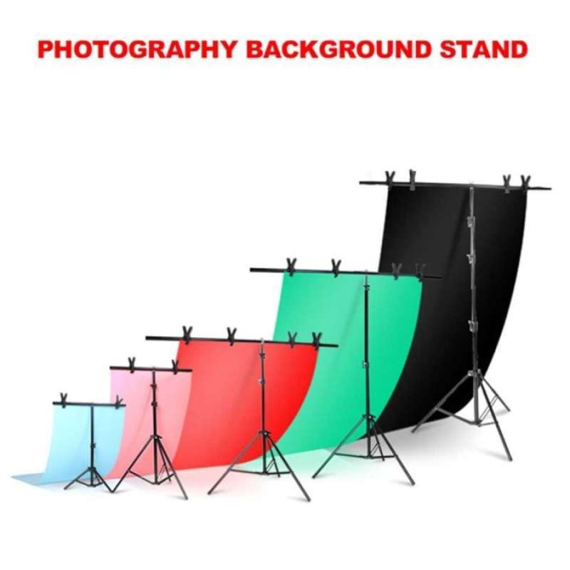 Promo Backgroud 2x2 M T Stand Tripod Tiang Green Screen Backdrop Foto ...