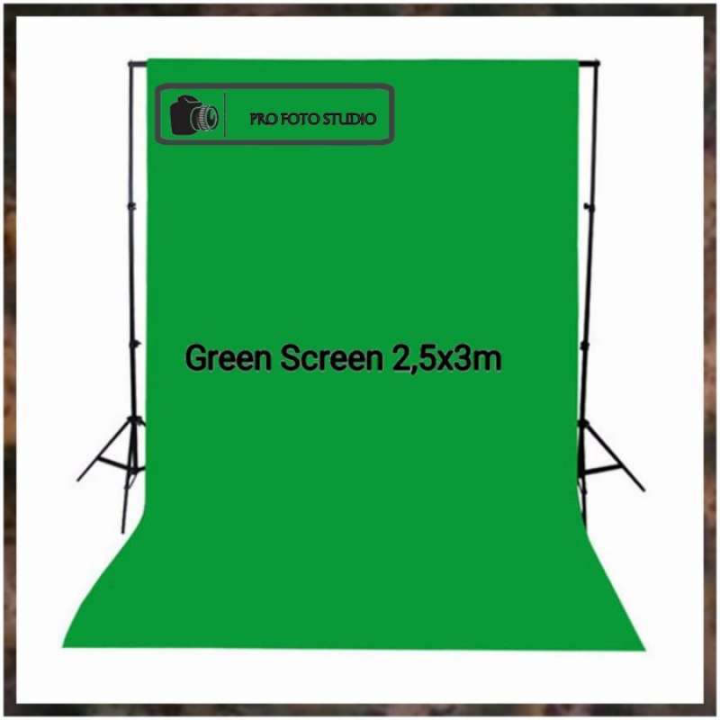 Promo Kain Background Foto Studio Hijau Polos / Green Screen 2,5X3M ...