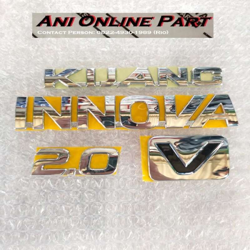 Promo Logo Tulisan Emblem Bagasi Innova Reborn Type V Komplit ORIGINAL ...