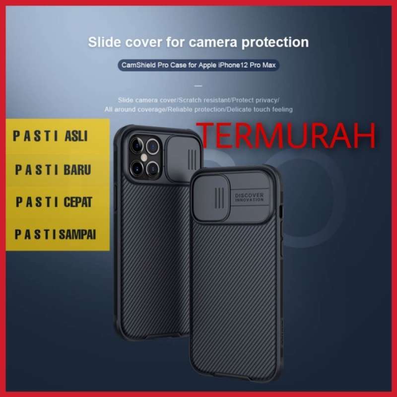 Promo Case 12 / Mini / Pro / Pro Max Camshield Pro High Quality - Hitam ...