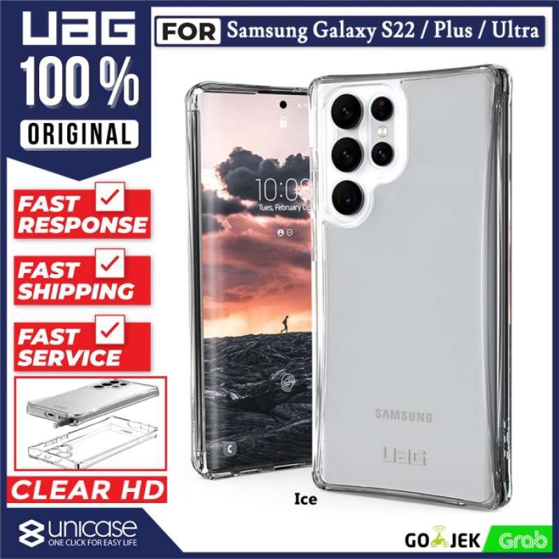Promo Case Samsung Galaxy S22 Ultra Plus 5G UAG Plyo Hybrid Clear Casing - Ice S22 Plus Diskon ...