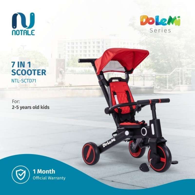 Promo [Resmi] Notale Dolemi Series 7 In 1 Scooter Stroller Sepeda Lipat Anak Diskon 10% di ...
