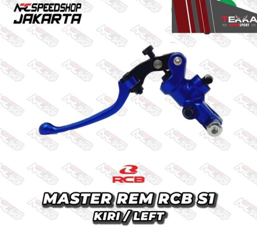Jual Rcb Forged Master Brake Pump Rem Rcb Radial S1 14mm Kiri Blue Di ...