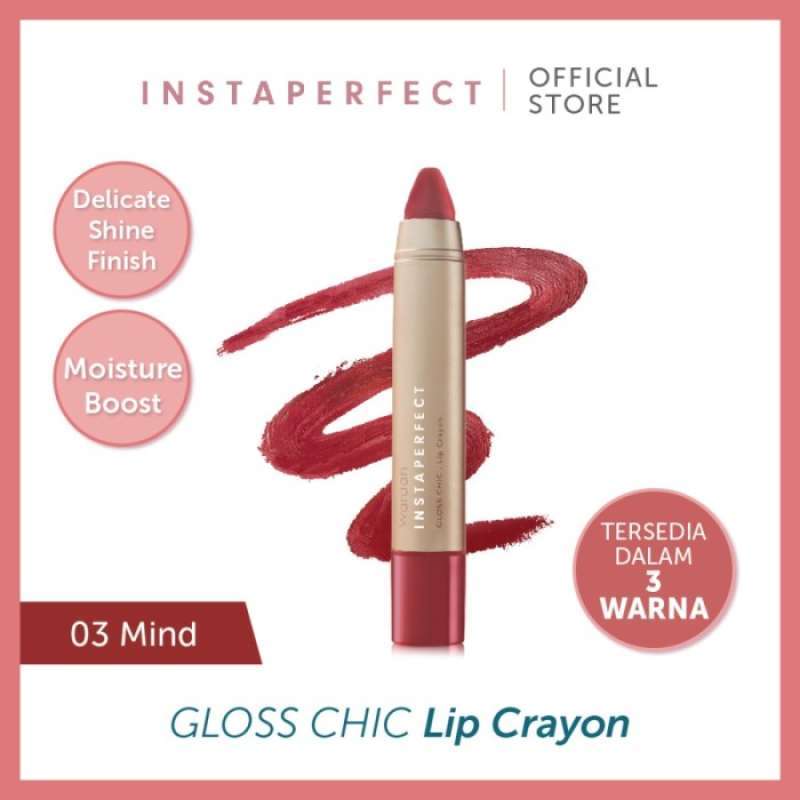 Promo Wardah Instaperfect GLOSS CHIC Lip Crayon 2.7 g - Lipstick Gloss ...
