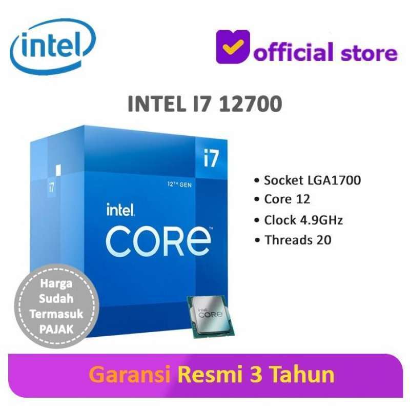 Jual Intel Processor Core I7 12700 Box Original Murah - Harga Diskon ...