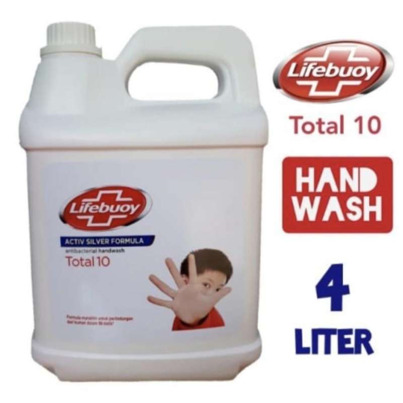 Jual HAND WASH LIFEBOUY TOTAL 10 - UKURAN 4 LITER SABUN CUCI TANGAN di ...