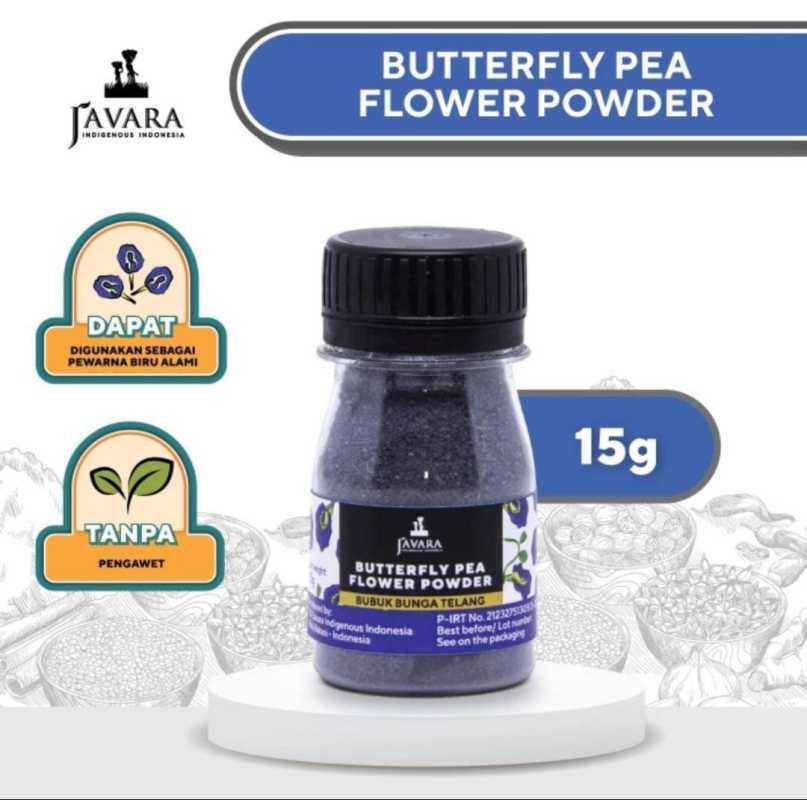 Jual Javara - Bubuk Bunga Telang (butterfly Pea Flower Powder) - 15 Gr ...