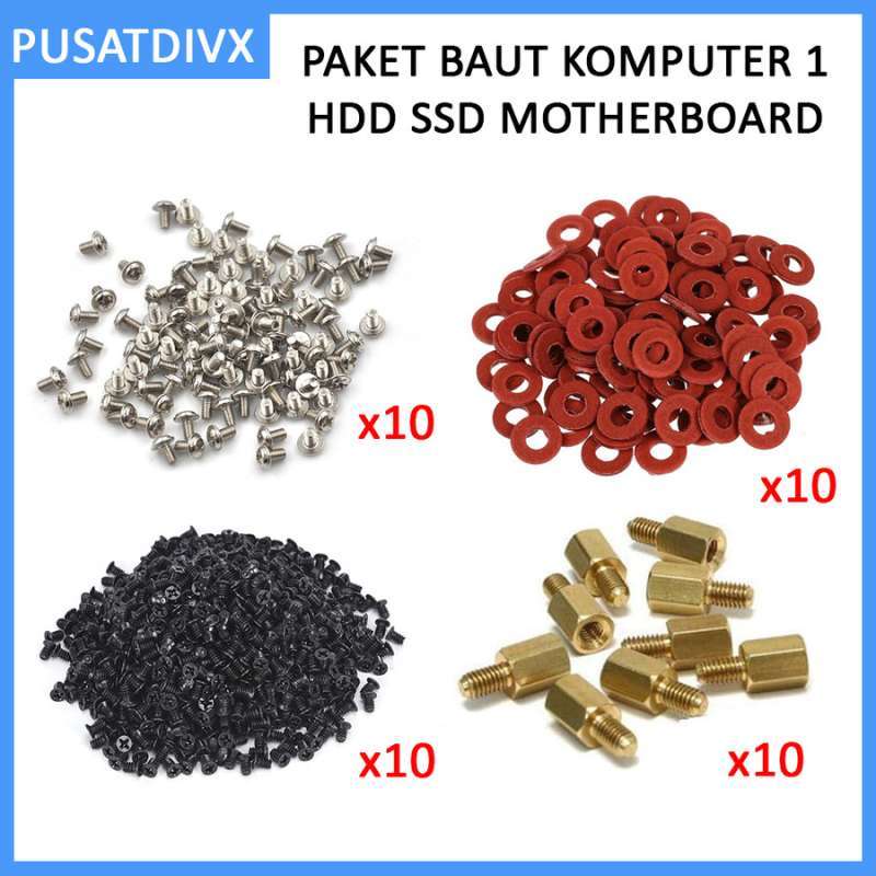 Jual PUSATDIVX PAKET BAUT 1 KOMPUTER HDD SSD CASING MOTHERBOARD SPACER ...