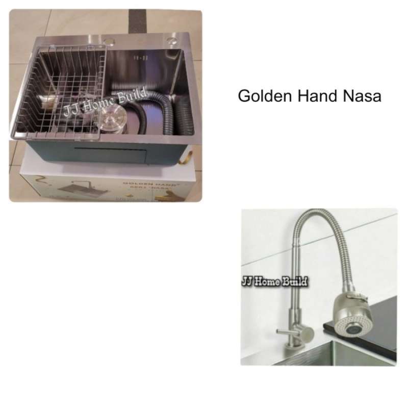 Promo Paket Kitchen Sink Onan 5040 Golden Hand + Kran Stainless SUS 304 ...