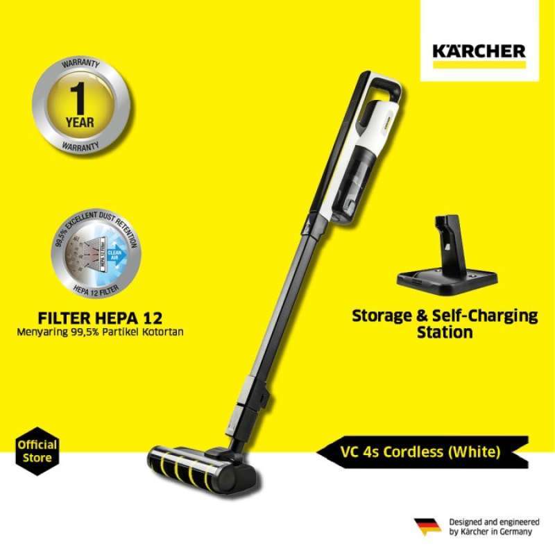 Jual Karcher VC 4s Cordless (White) *SEA Handheld Vacuum Cleaner di ...