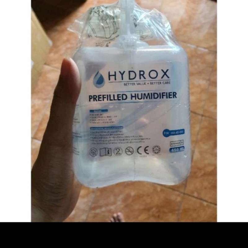 Jual hydrox prefilled humidifier450ml/air concentrator/cairan o2 di ...