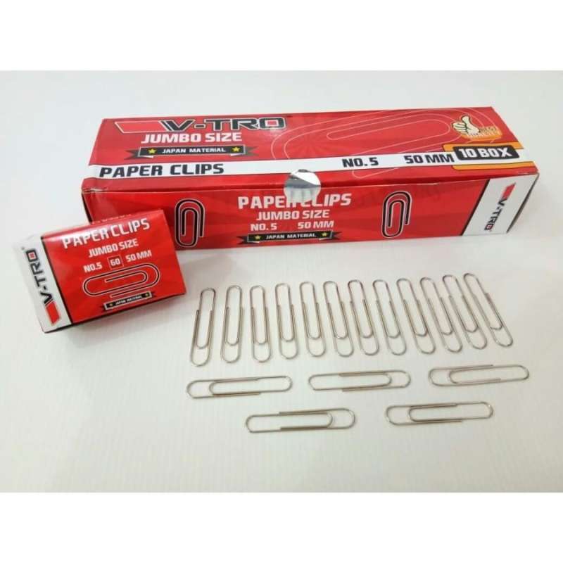 Jual PAPER CLIP V-TRO NO.5 di Seller Aneka Stationery Malang - Sukun ...
