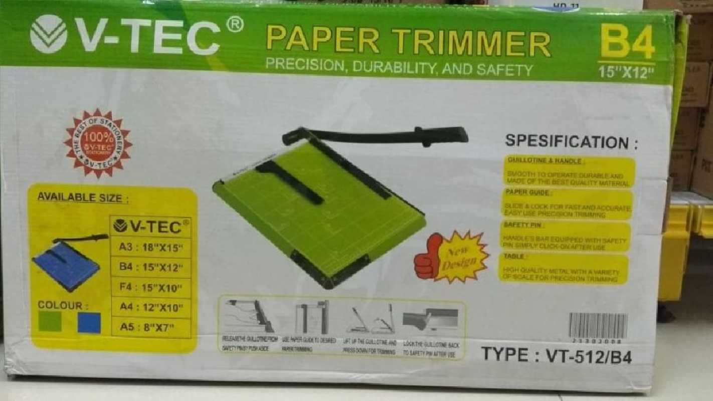 Jual V Tec Paper Cutter B4 Alat Potong Kertas Ukuran B4 Di Seller
