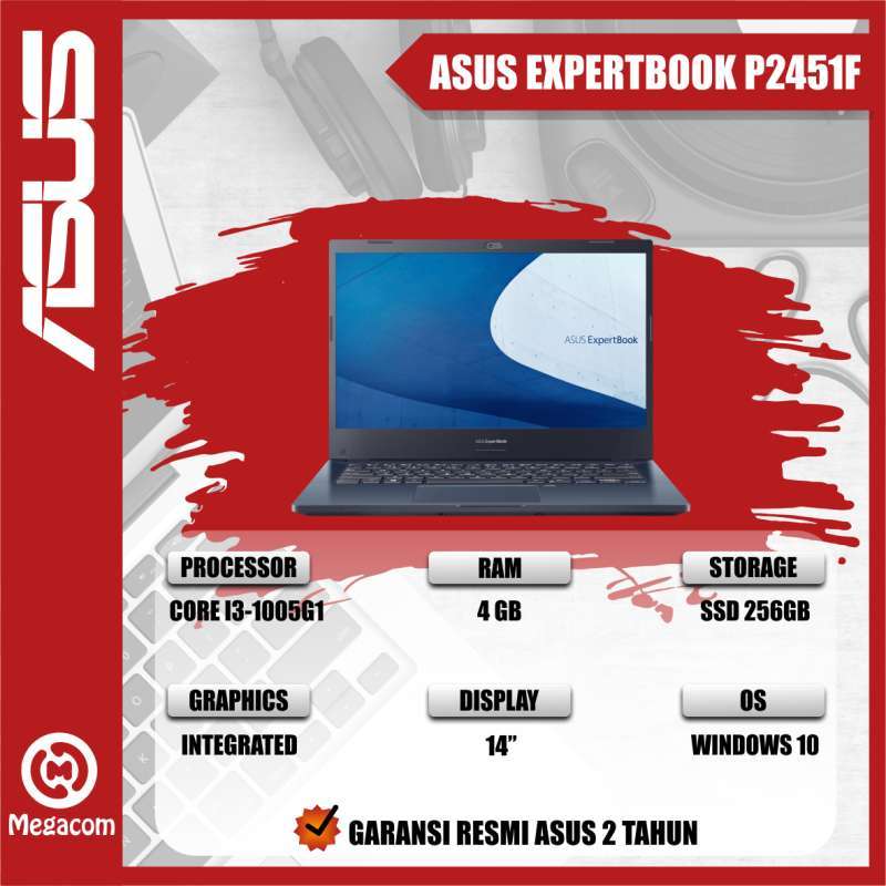 Jual Asus Expertbook P2451F Core i3 Gen. 10 Ram 4/256 GB SSD 14 ...