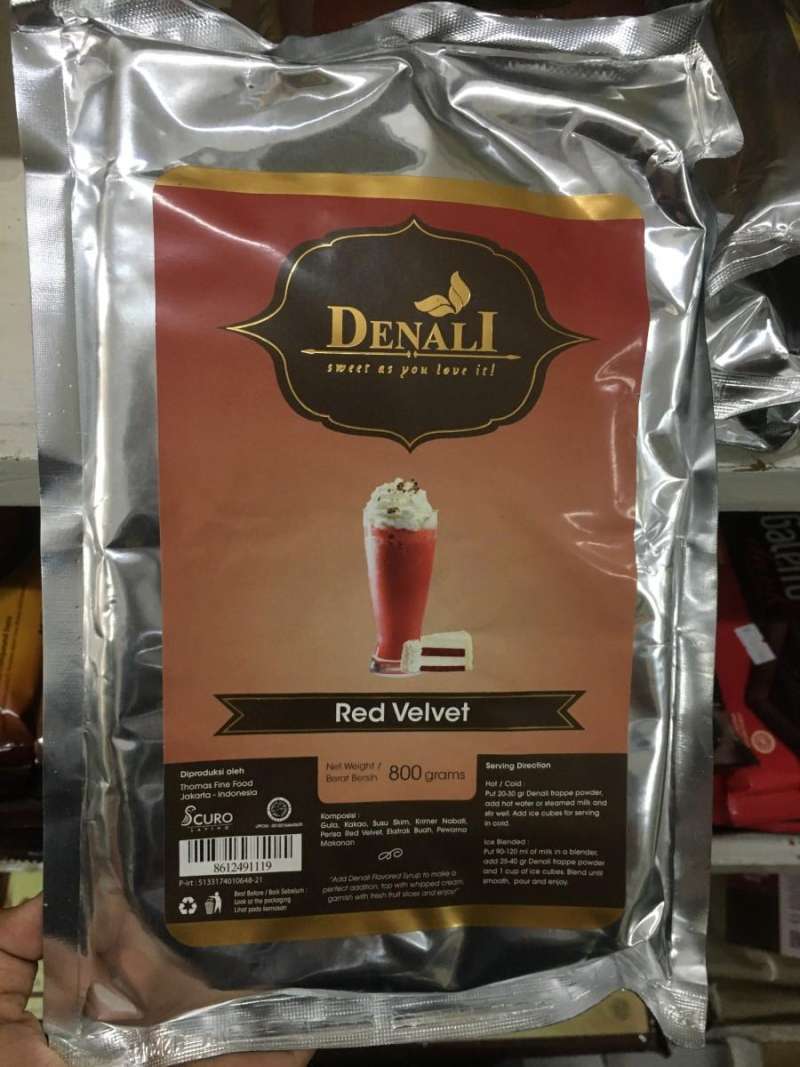 Promo denali red velvet powder 800gr Diskon 2% di Seller Mrbenshope ...