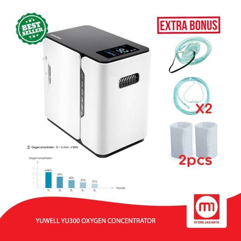 Jual Yuwell YU300 Oxygen Concentrator Homecare Mesin Generator Oksigen ...