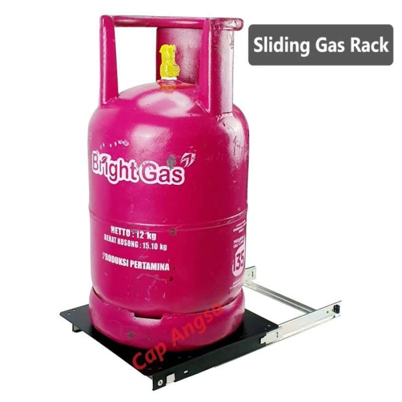 Promo SLIDING GAS RACK TATAKAN GAS RODA ELPIJI RODA LPG ALAS TABUNG GAS ...