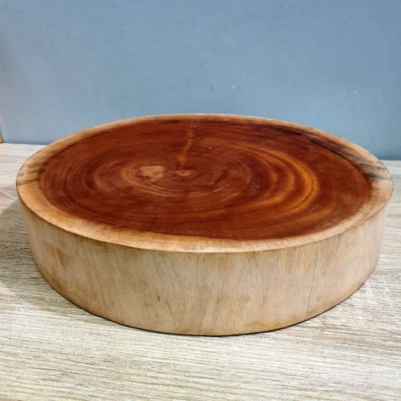 Promo Talenan Kayu Bulat Round Chopping Board Diskon 41% di Seller ...