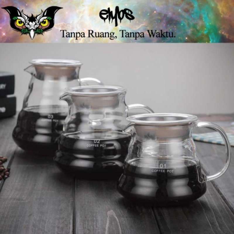 Promo Pitcher Teko Kopi 360ml Coffee Maker Pot V60 Drip Kettle Teko ...