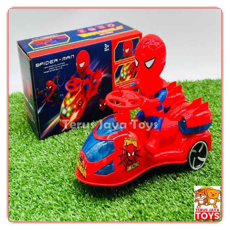 Jual MAINAN FIGURE SPIDERMAN + MOTOR ELEKTRIK SPIDER MAN / MOTOR ...