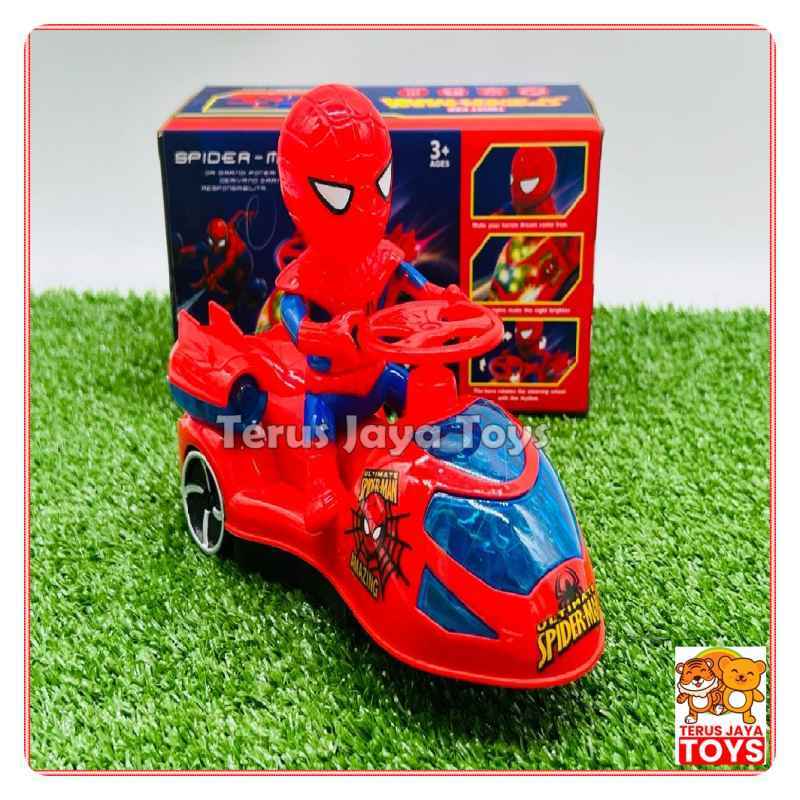 Jual MAINAN FIGURE SPIDERMAN + MOTOR ELEKTRIK SPIDER MAN / MOTOR ...