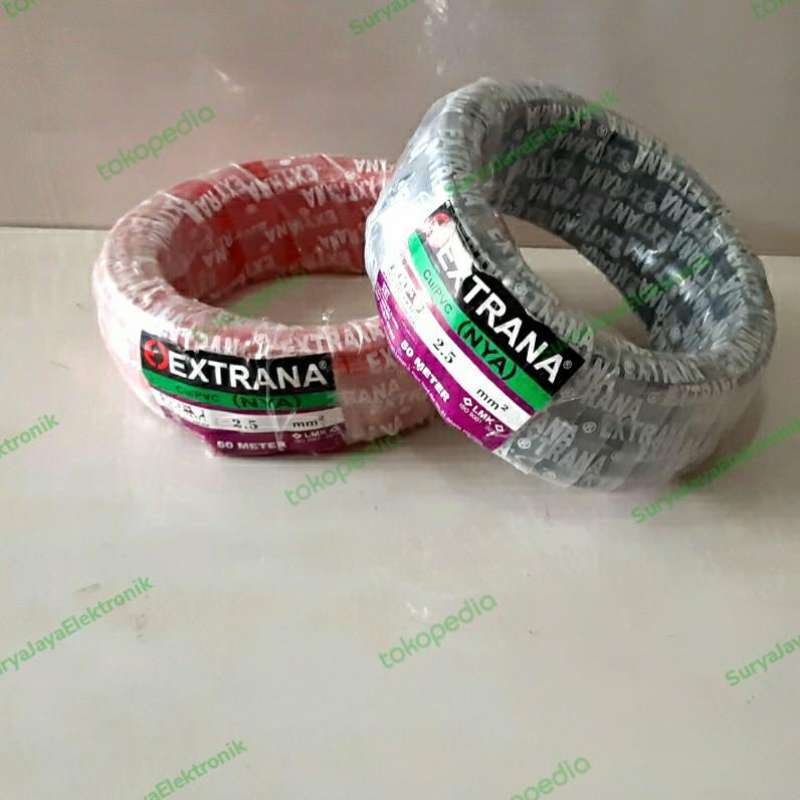 Jual Kabel NYA EXTRANA 2.5 mmÂ² / Kabel Kawat Tunggal 50 Mtr di Seller ...