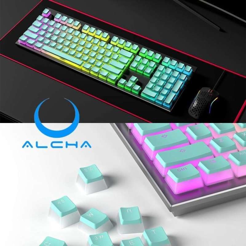 Jual Alcha Keycaps Pudding / Puding Mechanical Keyboard Backlit Oem ...