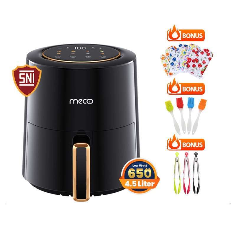 Jual Mecoo Digital Air Fryer 650 Low Watt 4.5L Penggorengan Tanpa ...