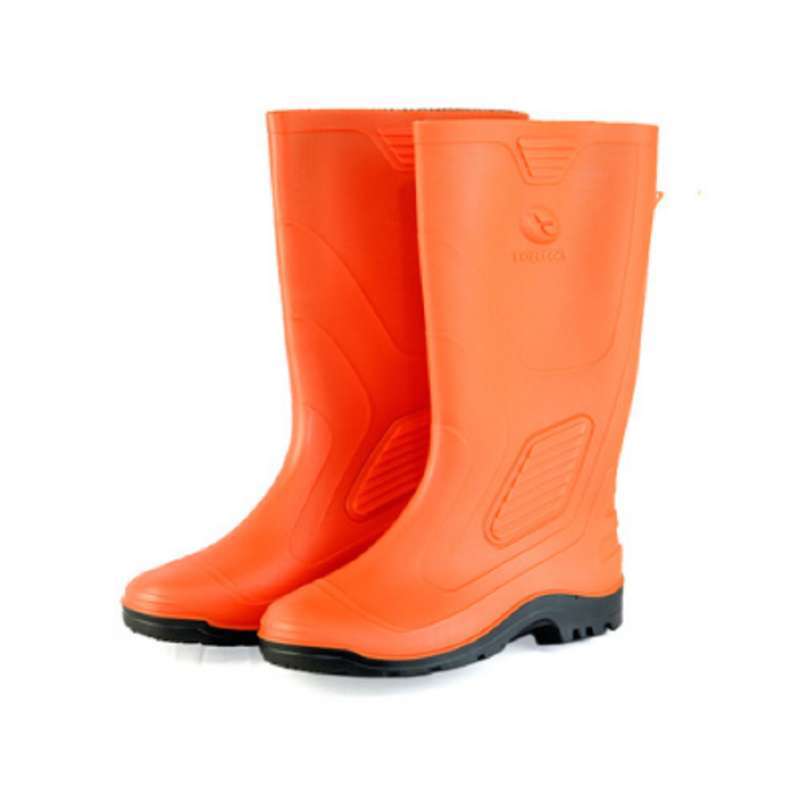 Promo Sepatu Boot Panjang Hunter Orange Sepatu Pria Wanita Perkebunan ...