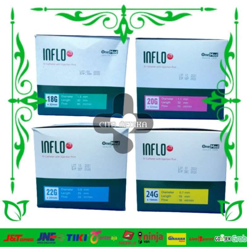 Promo Onemed Jarum Infus Inflo Iv Catheter One Med / Inflo Plus Diskon ...