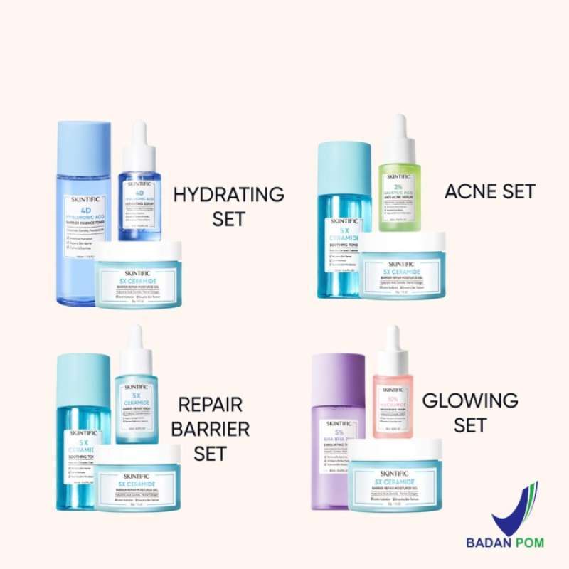 Jual SKINTIFIC Exclusive Bundle 3 Pcs Set Beatifully Skin Repair ...